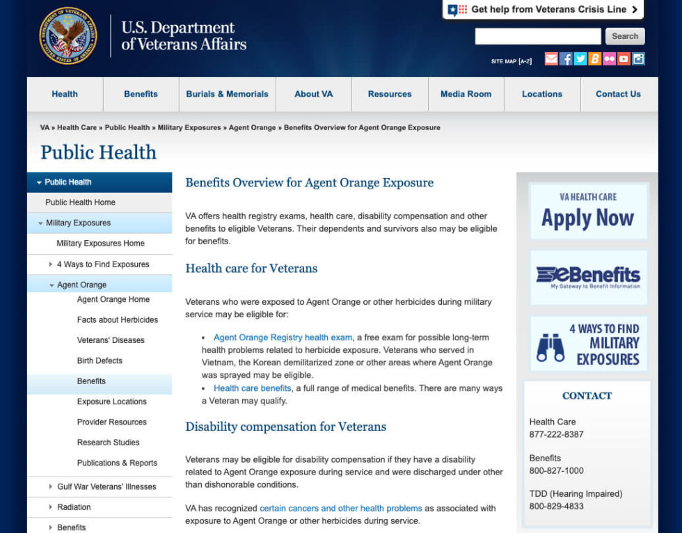 The VA's List of Agent Orange-related Diseases - VAORRC